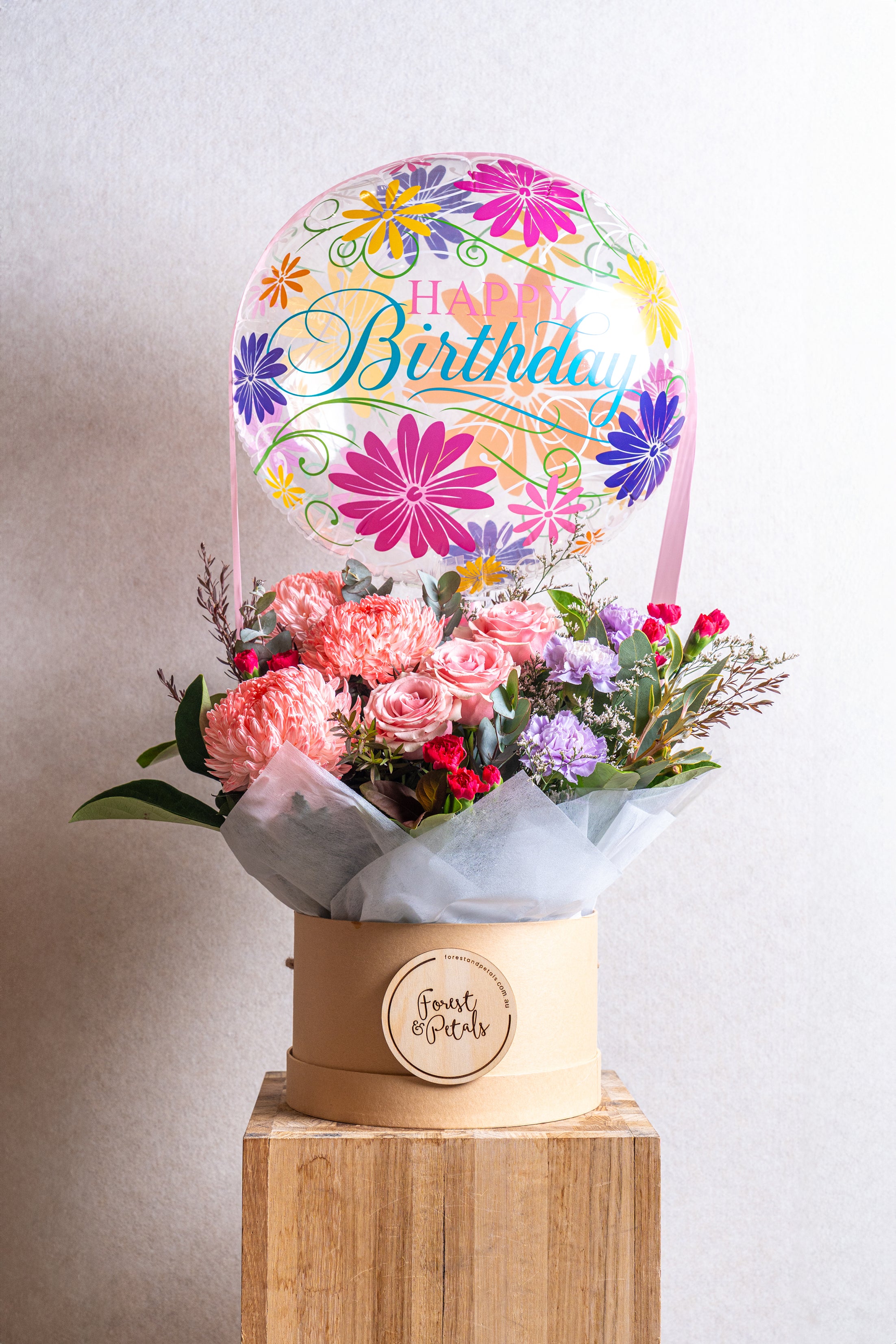 Deluxe Flower Box Balloon – Forest and Petals